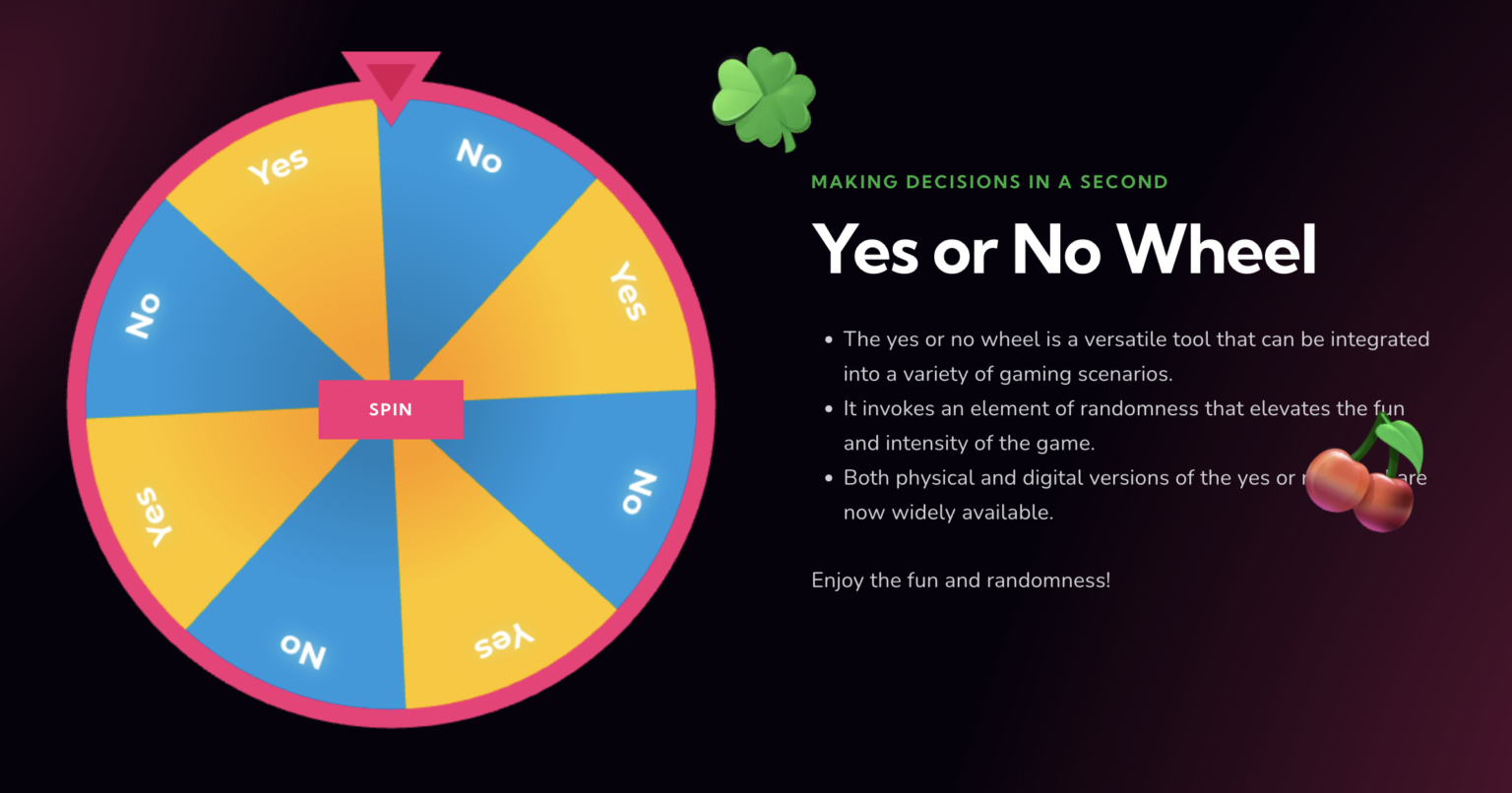 Pick The Wheel | Give it a spin and see your random ideas take flight ...