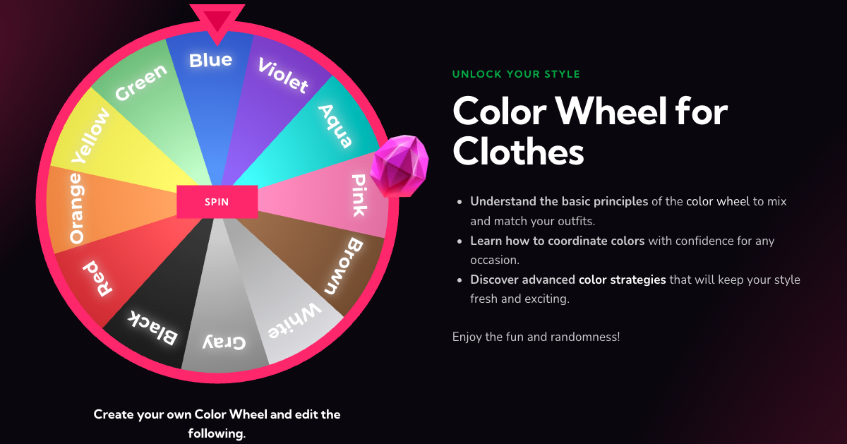 👗 Color Wheel for Clothes | 10+ Colors to Mix and Match your outfits 🩳 ...