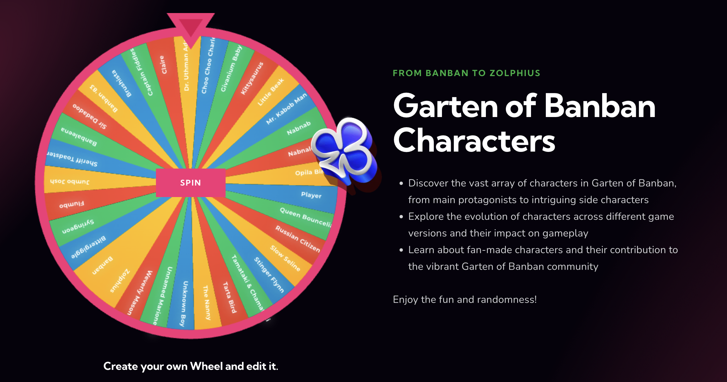 🎮 Garten of Banban Characters | A Journey through the Colorful Universe ...