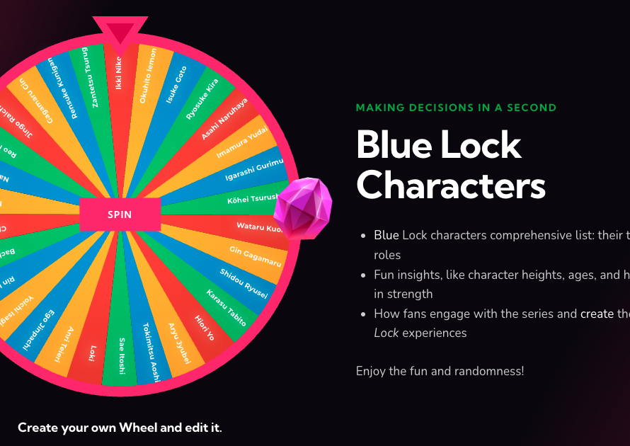 Personality Wheel Generator 🎭 Spin to Discover Traits - Pick The Wheel